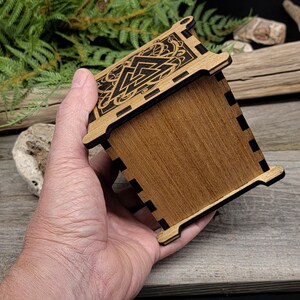 Viking Keepsake Box Norse Runes Scandinavian Pagan Valknut Sustainable ...