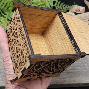 Viking Keepsake Box Norse Runes Scandinavian Pagan Valknut Sustainable ...