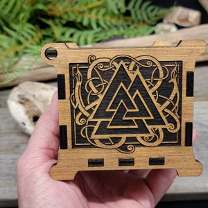 Viking Keepsake Box Norse Runes Scandinavian Pagan Valknut Sustainable ...