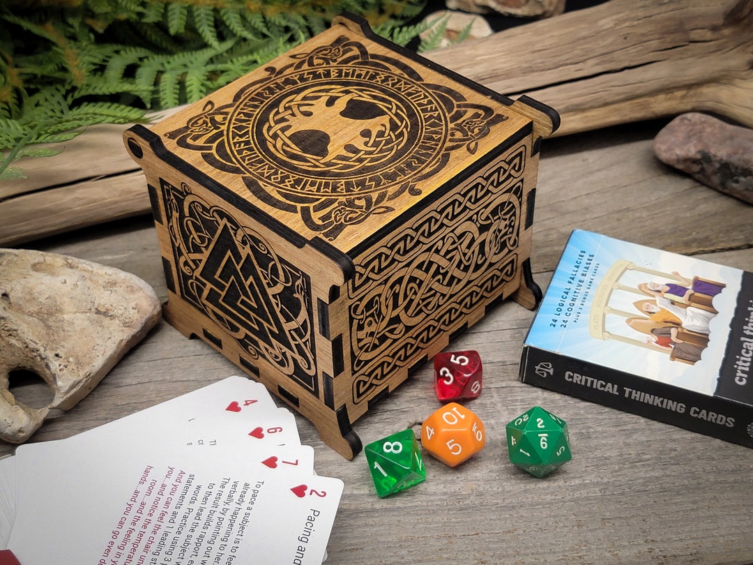 Viking Keepsake Box Norse Runes Scandinavian Pagan Valknut Sustainable ...