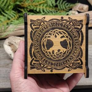 Viking Keepsake Box Norse Runes Scandinavian Pagan Valknut Sustainable ...