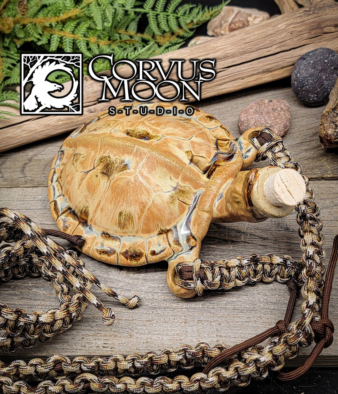 Turtle Costrel Bottle Pilgrim Flask Canteen Renaissance Fair Pirate ...