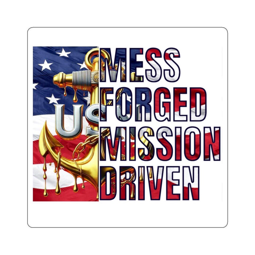 US Navy Chief Petty Officer Mess Forged Mission Driven Vinyl Decal CPO ...