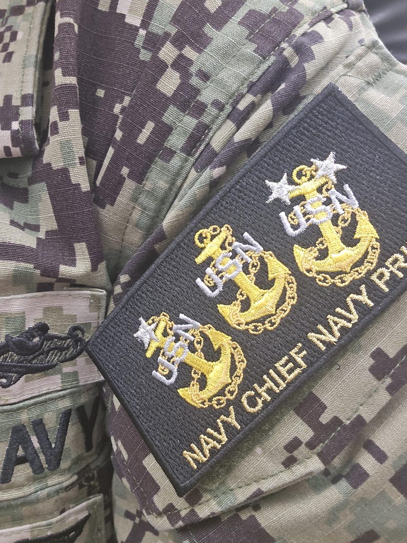 Navy Chief Anchor Embroidered Patch: USN Pride Military Rank - Etsy