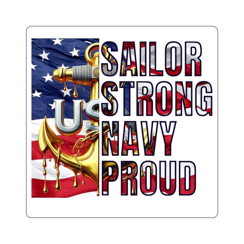 US Navy Chief Petty Officer Sailor Strong Navy Proud Vinyl Decal CPO ...