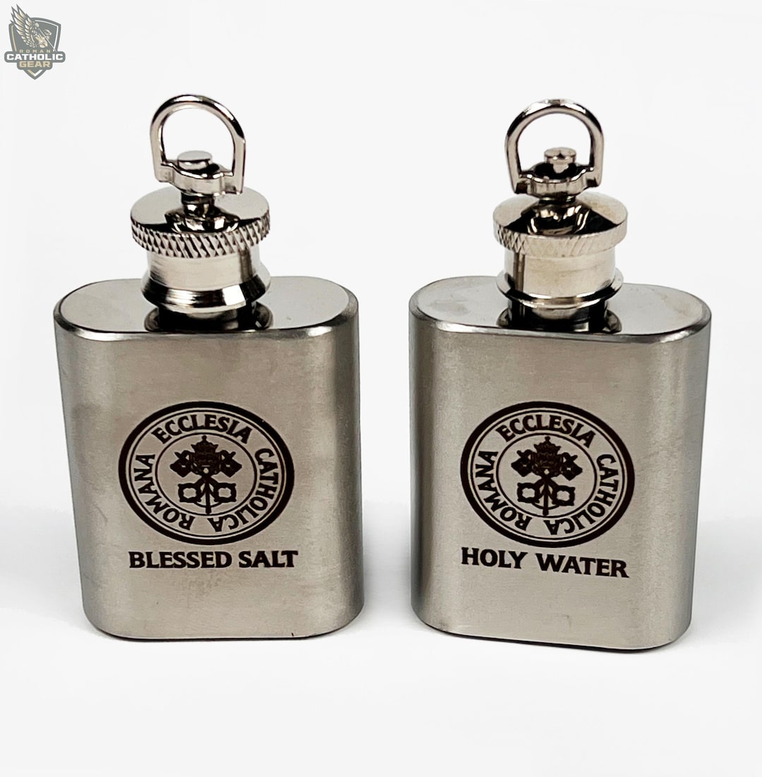 Blessed Salt and Holy Water Flask Pack - Etsy