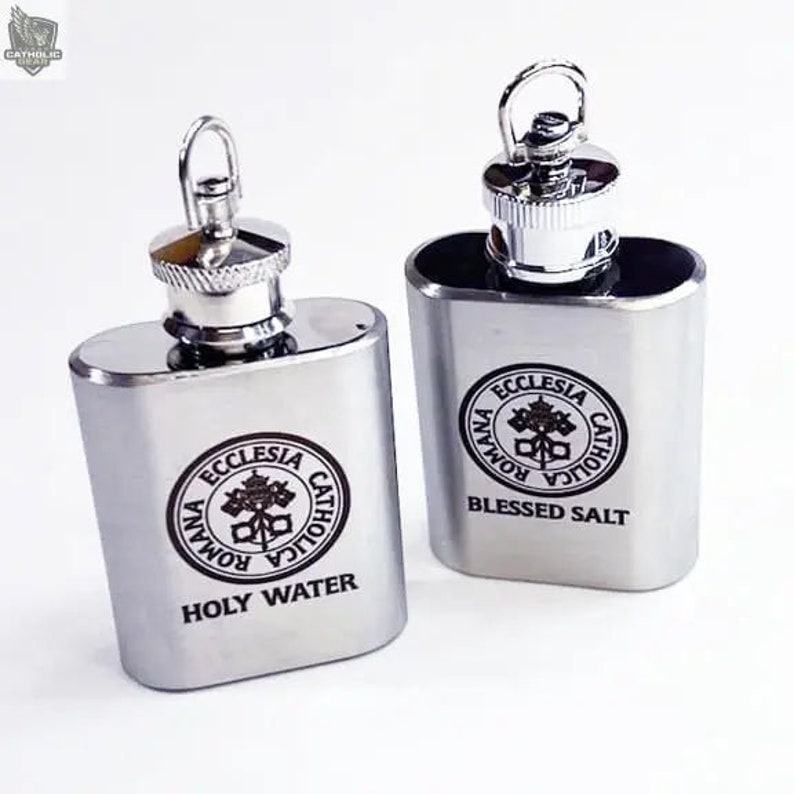 Blessed Salt and Holy Water Flask Pack - Etsy