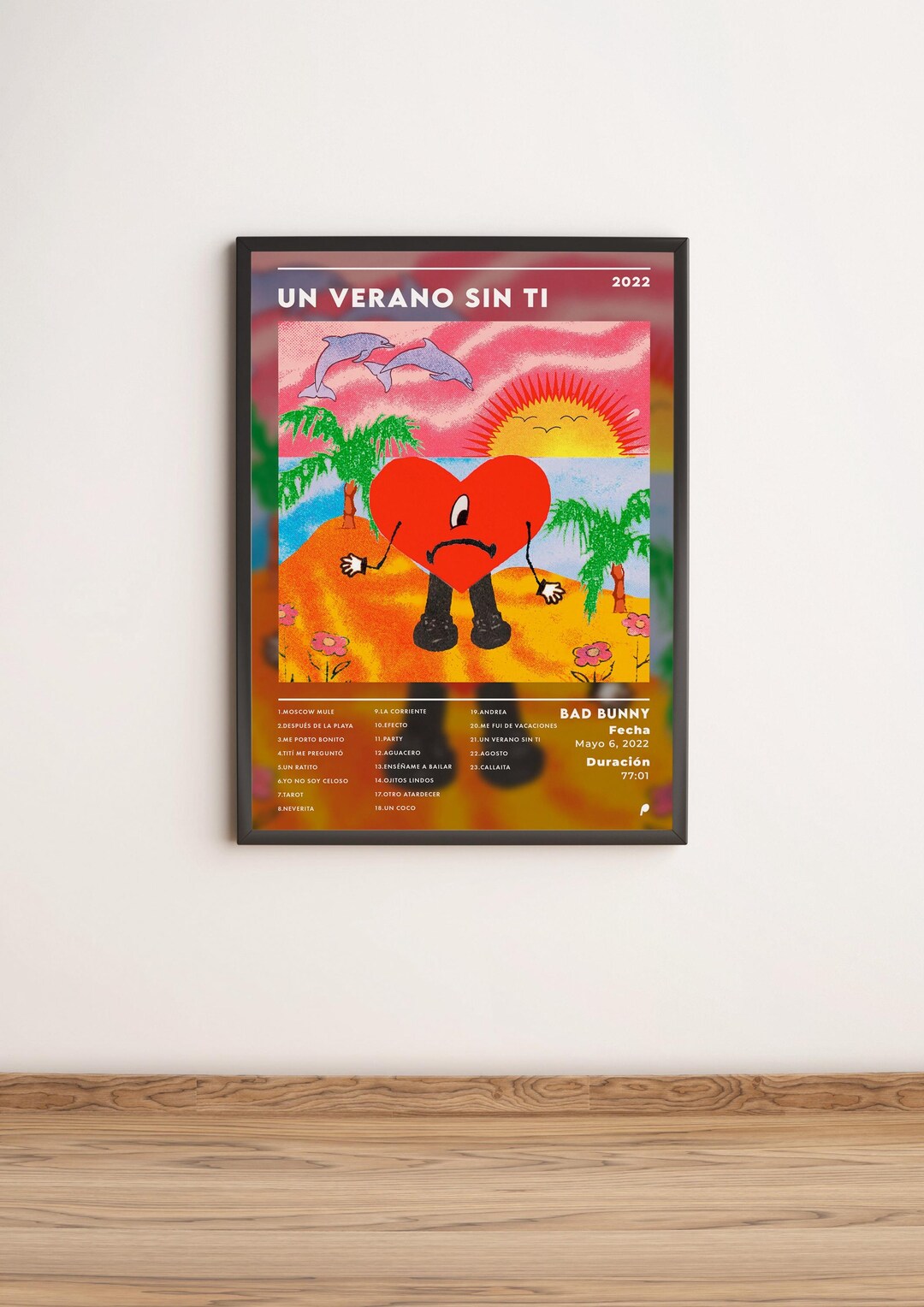 Bad Bunny's "a Summer Without You" Poster - Etsy