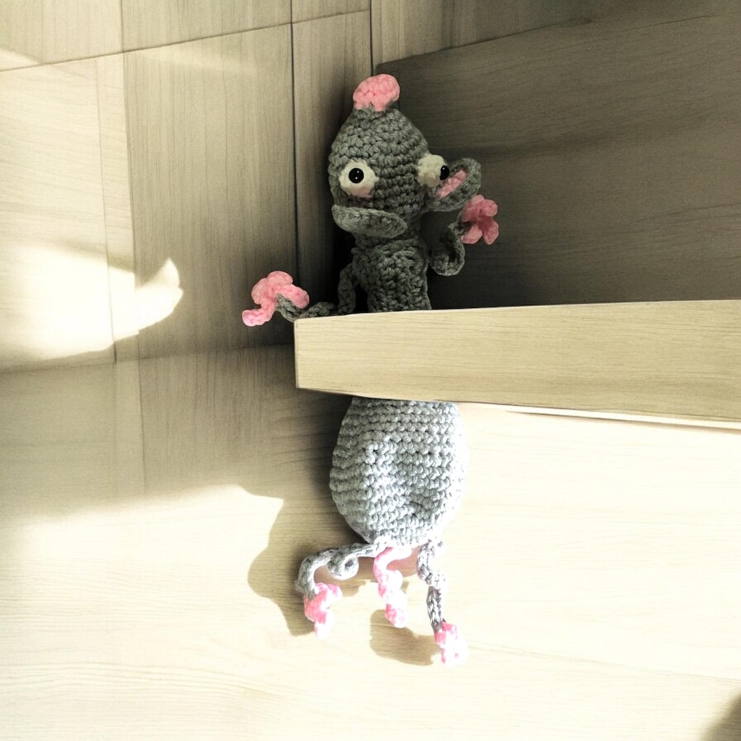 Handmade Mouse Doorstop | Crochet Door Stop | Cute Weighted Mouse Decor ...