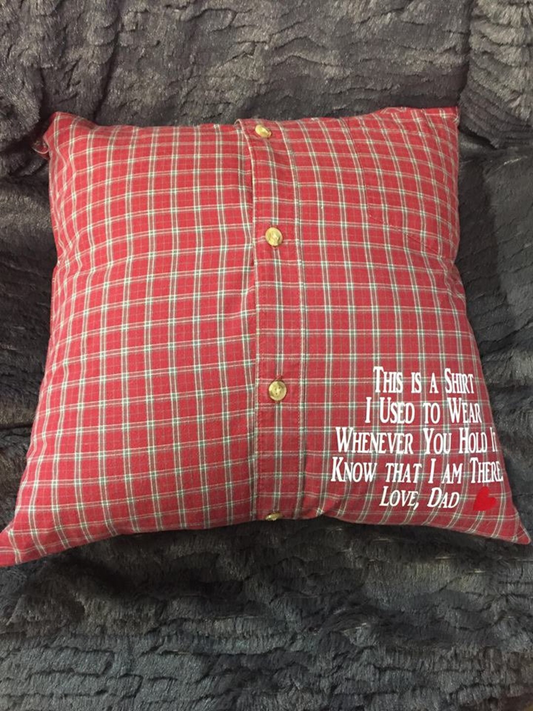 Keepsake Pillow/memory Pillow/handmade Pillow/memory of Loved One ...
