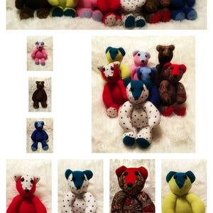 Small Teddy Bear/memory Bear/handmade Bear/memory of Loved One/keepsake ...