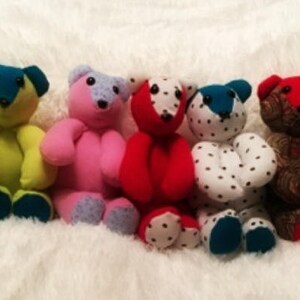 Small Teddy Bear/memory Bear/handmade Bear/memory of Loved One/keepsake ...