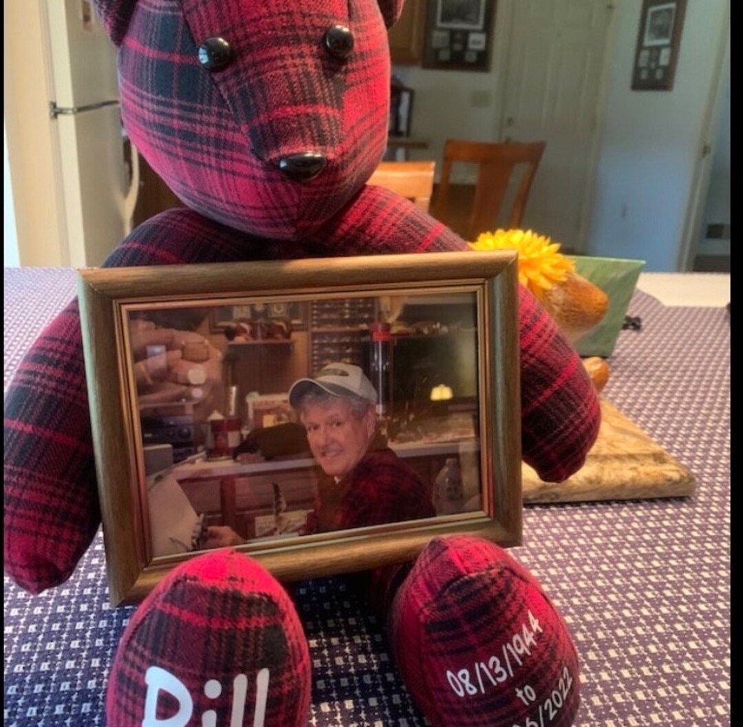 Handmade Memory Bear, Custom Legacy Plush, Handmade Keepsake From Loved ...
