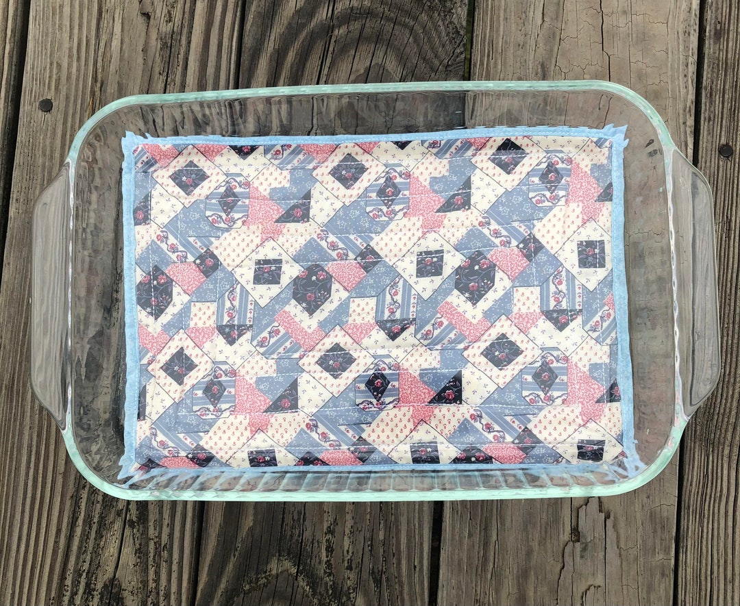 Vintage Look Quilted Trivet Large Handmade Pan Holder - Etsy