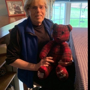 Teddy Bear/memory Bear/handmade Bear/memory of Loved One/keepsake Bear ...