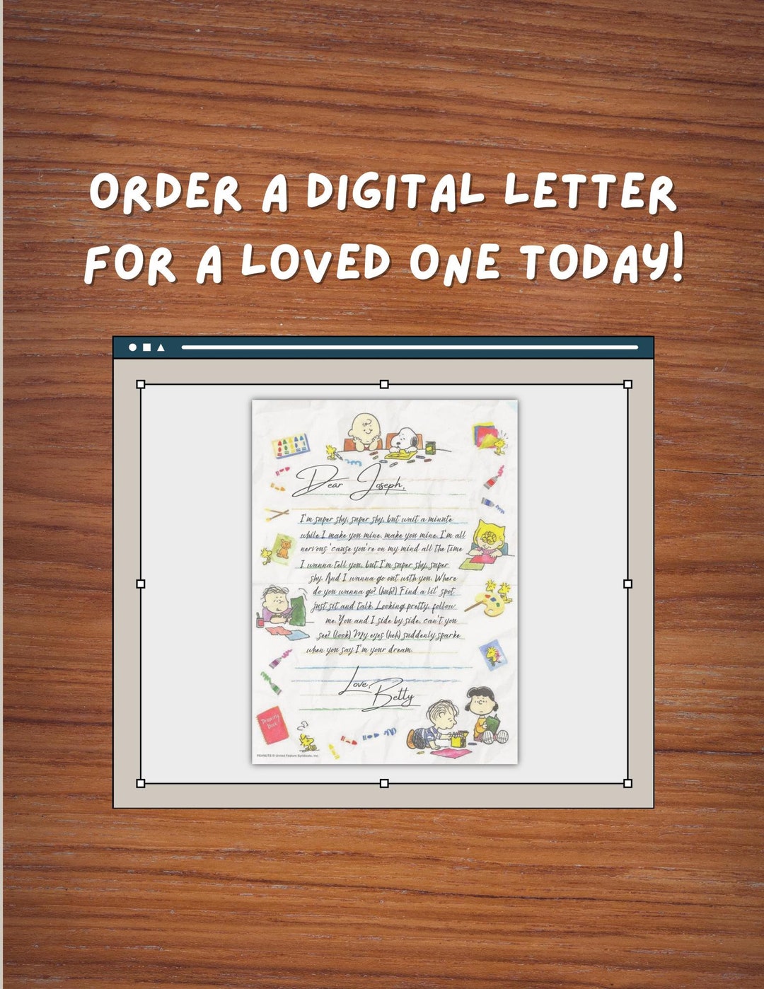 Personalized Letter | Digital Letter | Personalized Gift | Love Letter ...