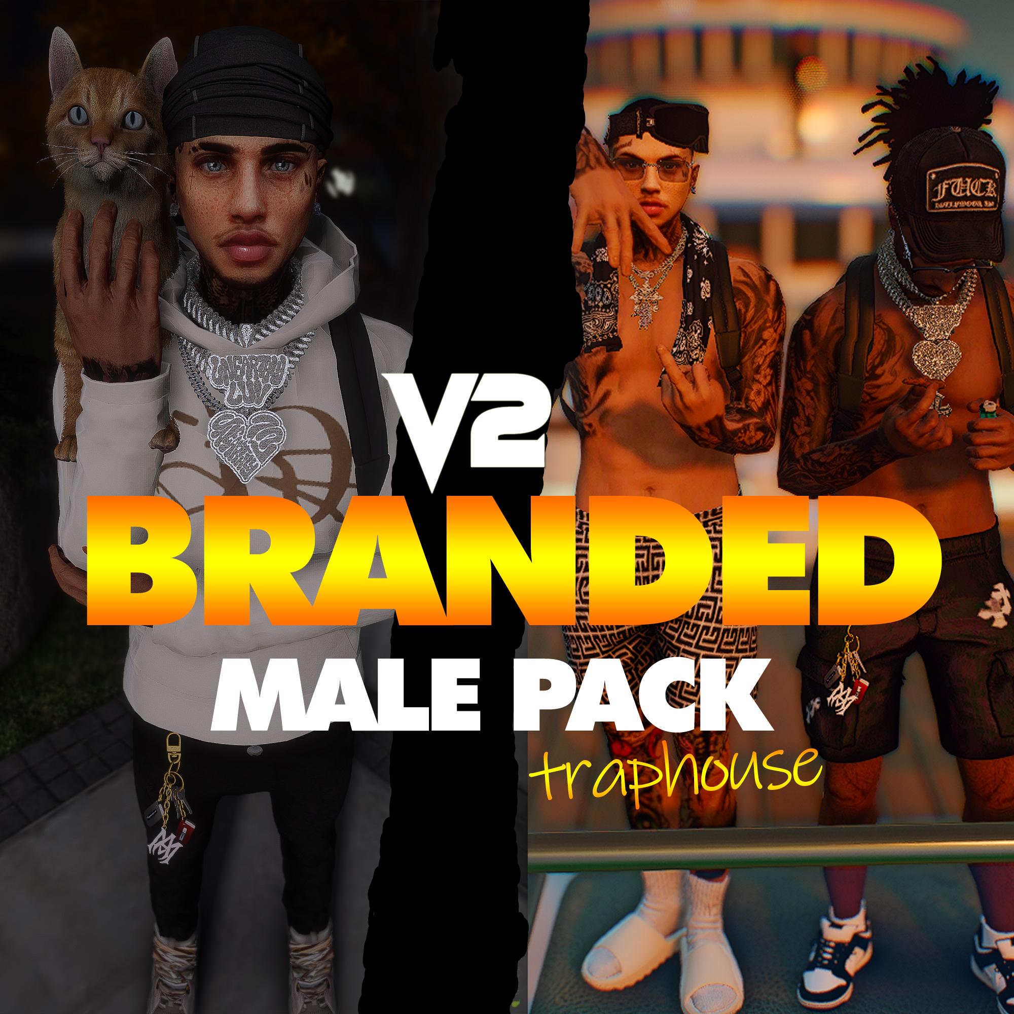 Fivem VIP Branded Male Clothing Pack, High Quality Fivem GTA 5 Clothing ...