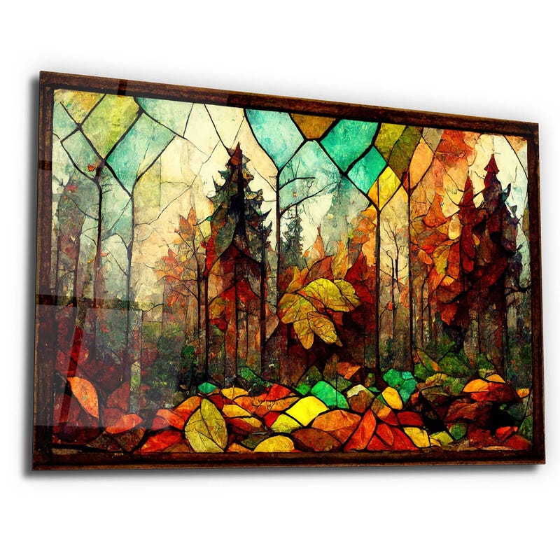 Large Stained Glass Panel - Etsy