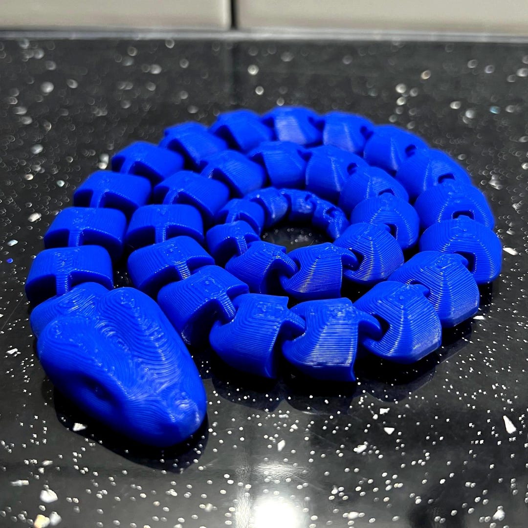 Articulated Snake, Fidget Toy, 3D Printed, Stress Toy, Desk Toy, Fidget ...