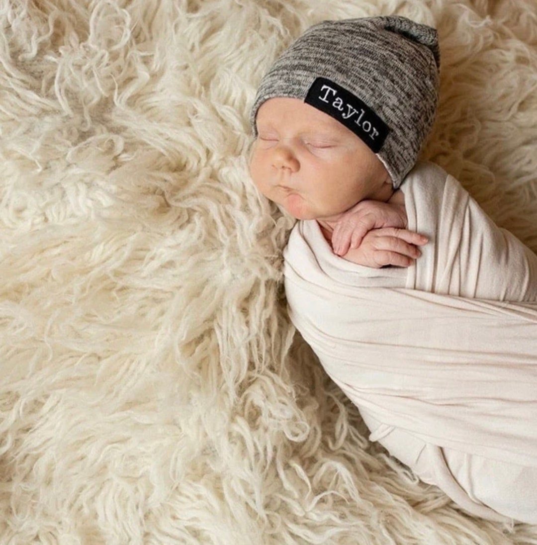 Newborn Slouch Beanie in Blended Latte Sweater Knit - Etsy