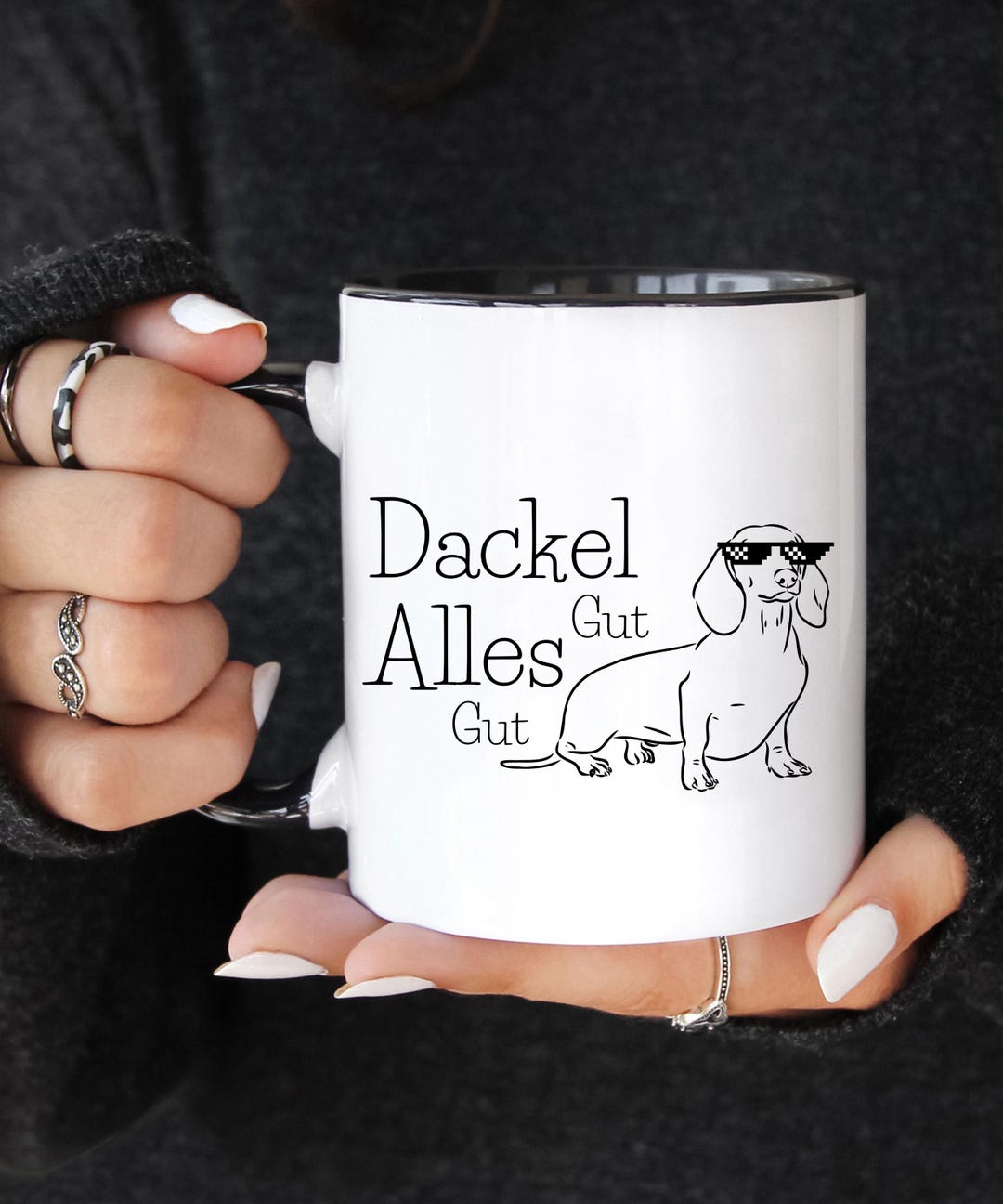 Dackel Tasse, Tassen, Meme Tasse, Keramik Tasse, Tasse Mit Spruch ...