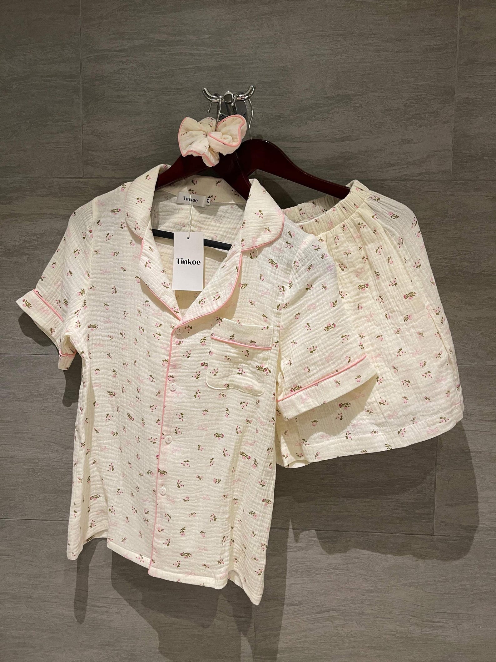 Cute Coquette Girly Pink and White Pajamas - Etsy