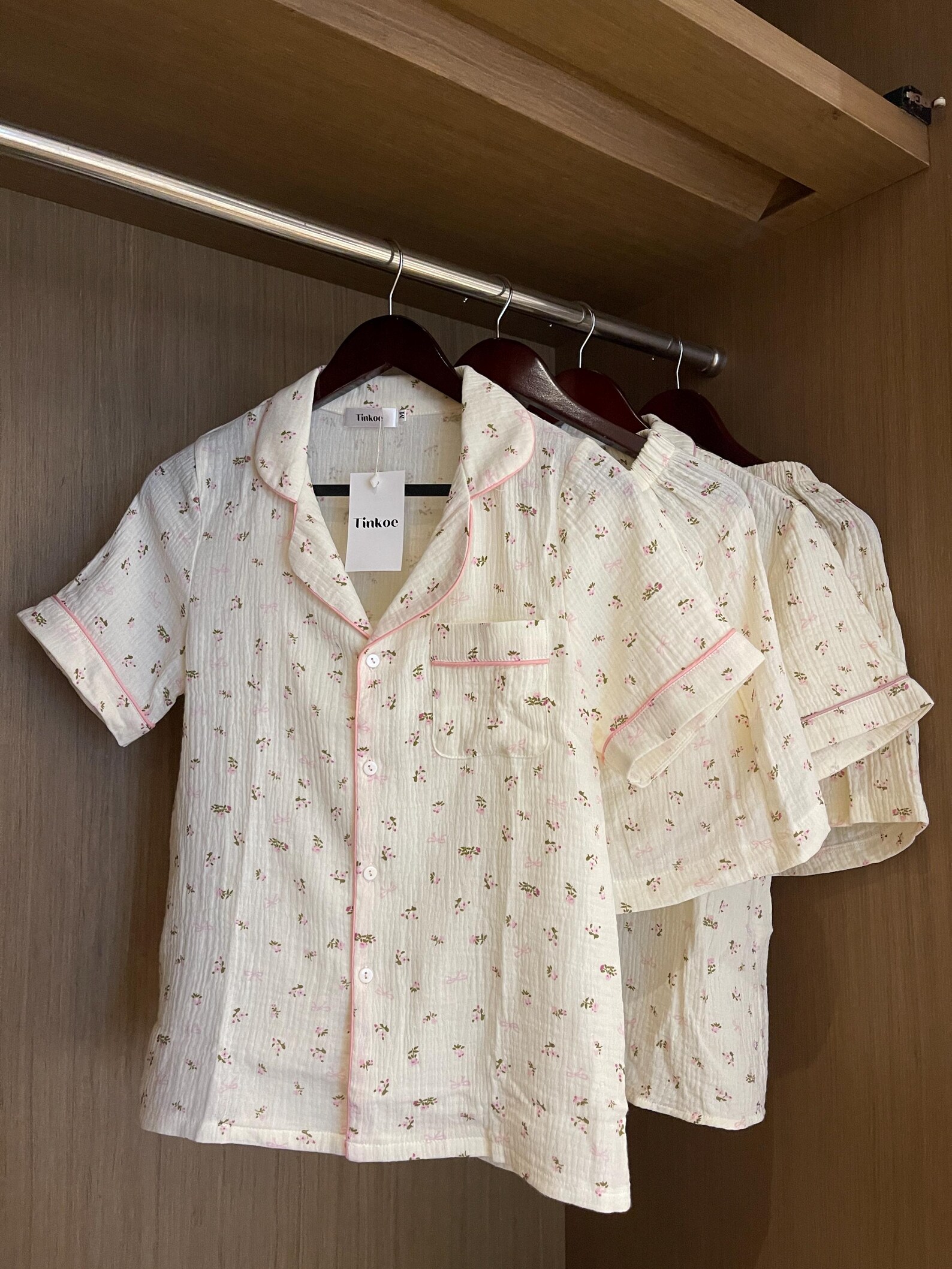 Cute Coquette Girly Pink and White Pajamas - Etsy