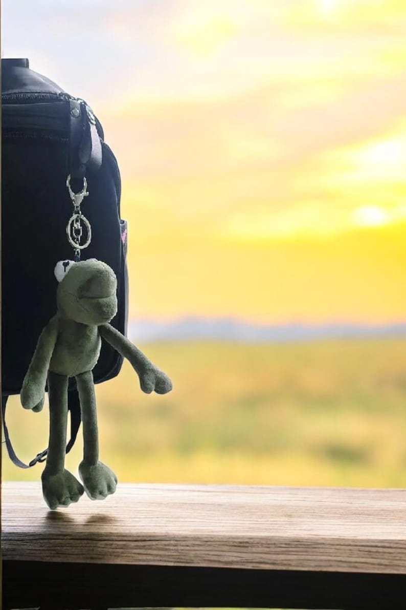 Kermit the Frog Plush Keychain and Bag Ornament - Etsy