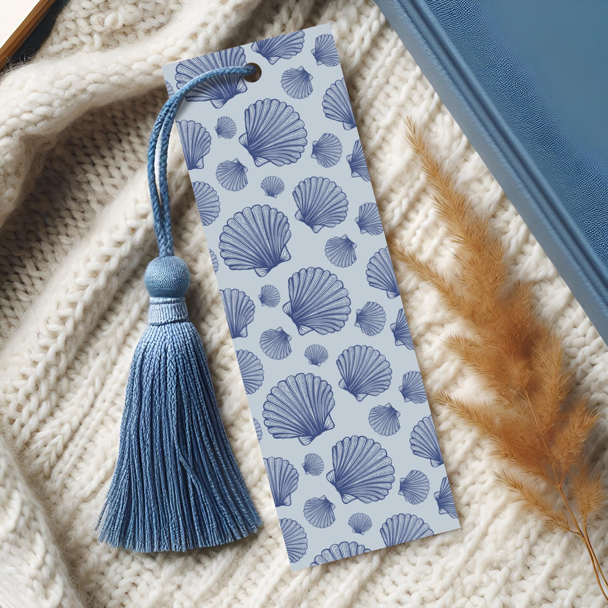 Printable Coastal Bookmarks: Set of 5 With Seashell, Fish, Crab ...