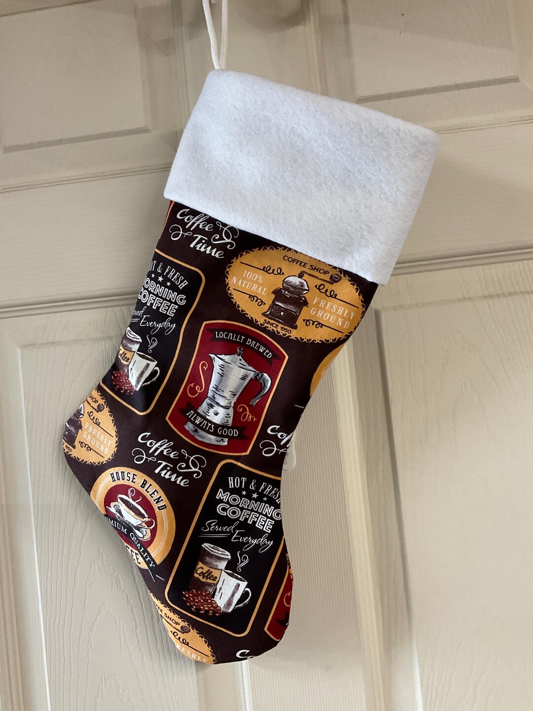 Coffee Drinkers Christmas Stocking - Etsy