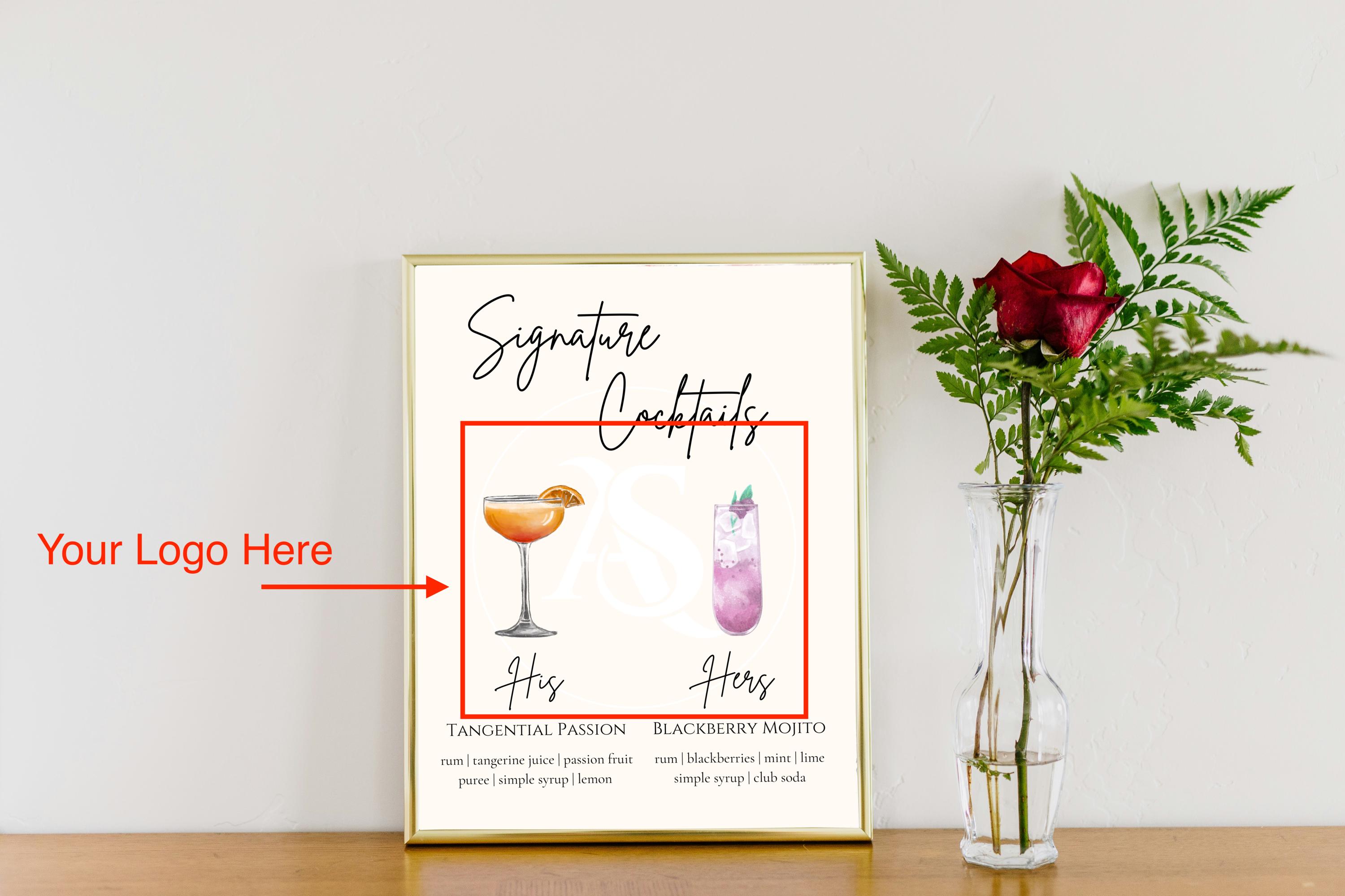 Wedding Cocktail/mocktail Bar Sign - Etsy