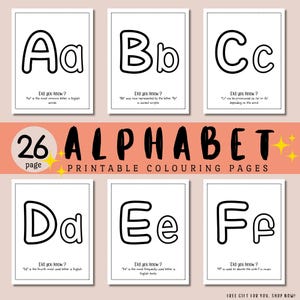 Printable 26 Coloring Pages for Kids ABC Coloring Coloring Page ...