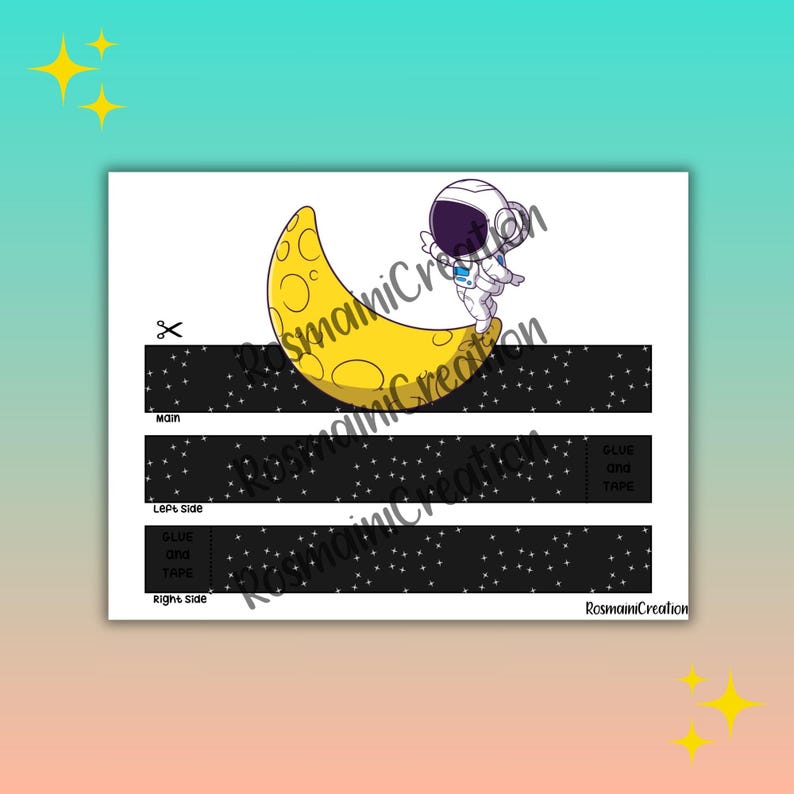 Astronaut Paper Crown | Printable Space Crown for Kids' Birthday Party ...