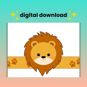 Safari Animal Paper Crown | Printable Jungle Crown for Kids' Birthday ...