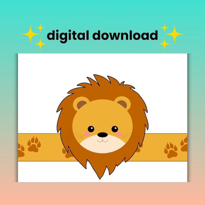 Safari Animal Paper Crown | Printable Jungle Crown for Kids' Birthday ...