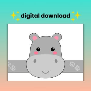Safari Animal Paper Crown | Printable Jungle Crown for Kids' Birthday ...