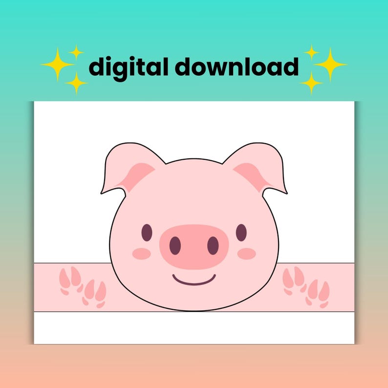 Farm Animal Paper Crown | Printable Farmyard Crown for Kids' Birthday ...