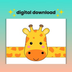 Safari Animal Paper Crown Printable Jungle Crown for Kids' Birthday ...