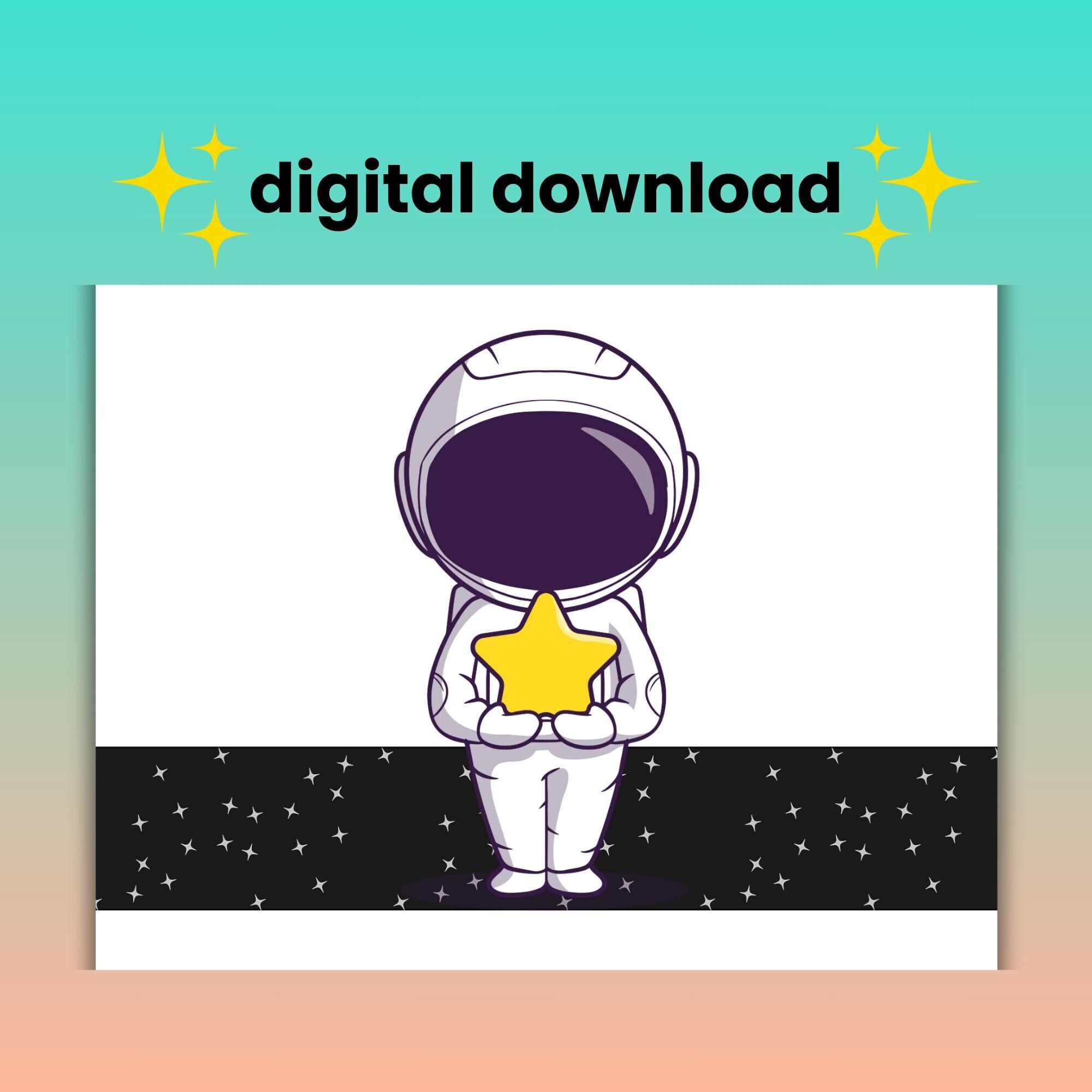 Astronaut Paper Crown | Printable Space Crown for Kids' Birthday Party ...