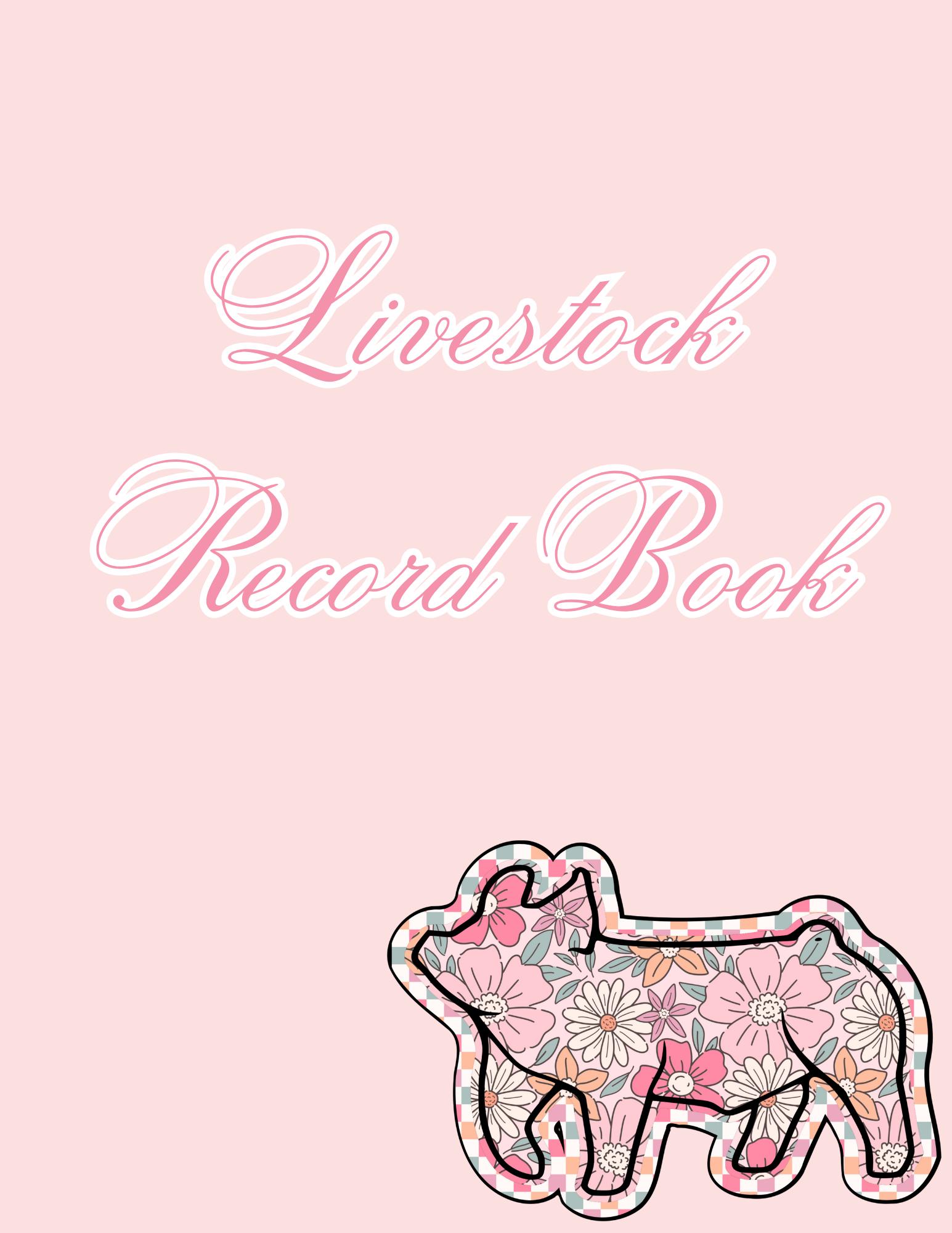 PRINTABLE Livestock Show Record Book, Pig Show, Show Mom, FFA, Record ...