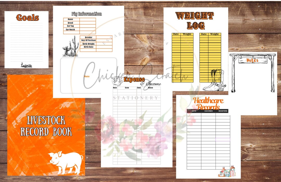 Livestock Show Record Book, Pig Show, Show Mom, FFA, Record Keeping - Etsy