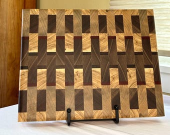Hackberry/niove End Grain, Butcher Block Style Cutting Board - Etsy