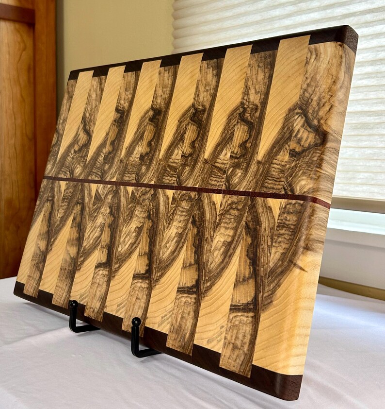 Hackberry/ovangkol End Grain, Butcher Block Style Cutting Board - Etsy