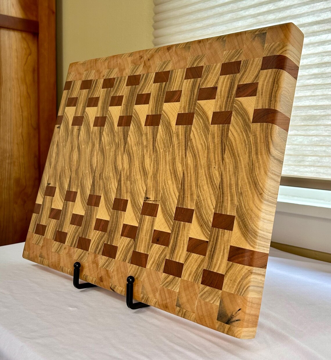 Hackberry/niove End Grain, Butcher Block Style Cutting Board - Etsy