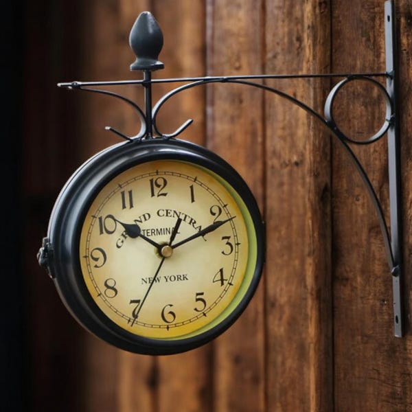 Double Sided Clock - Etsy
