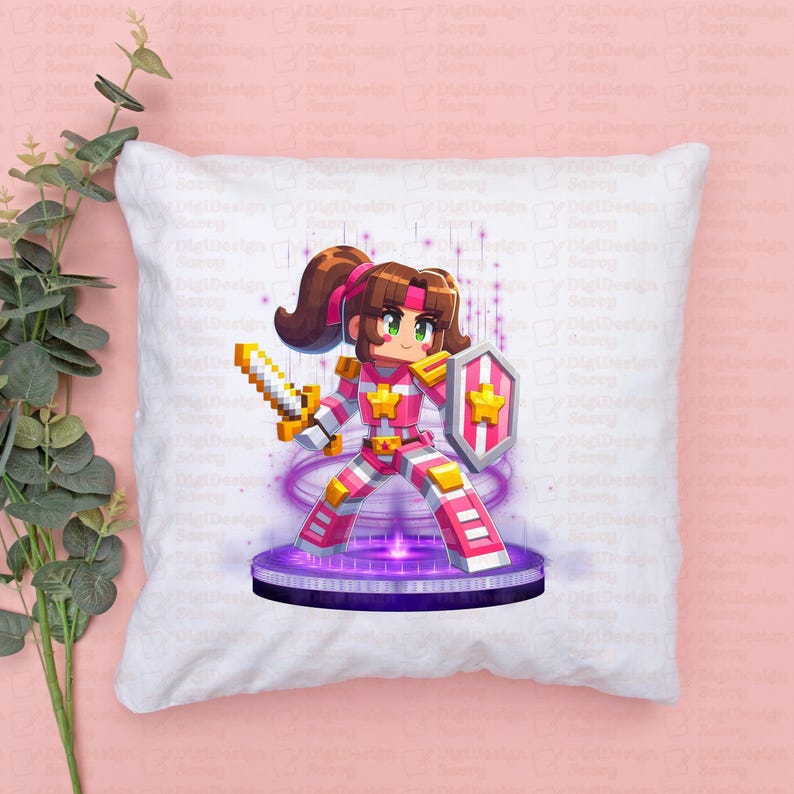 Minecraft Girl Superhero PNG | Pixel Art Clipart (digital Download) - Etsy