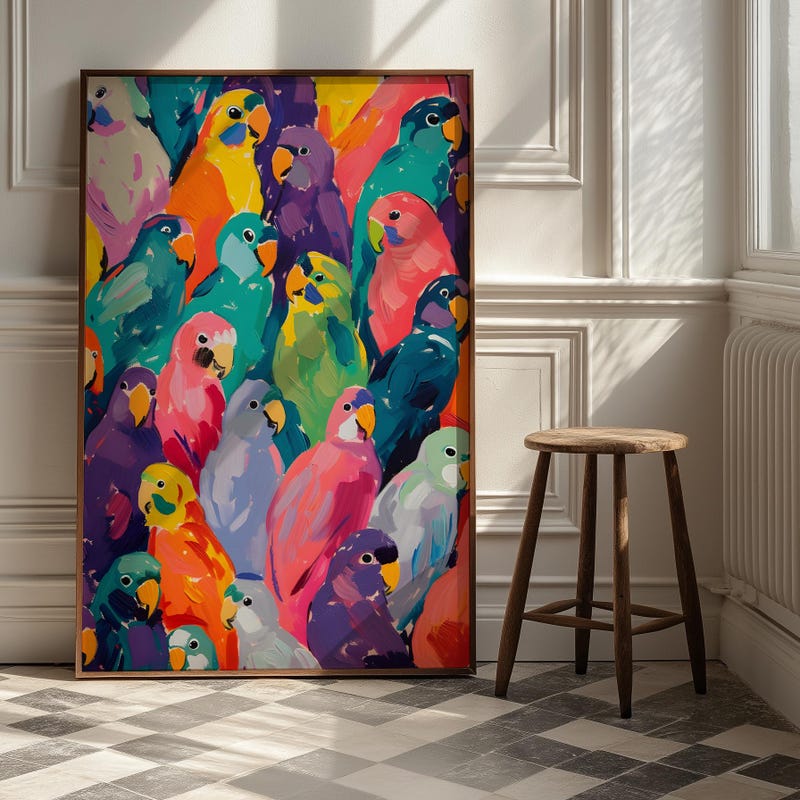 Parrot Poster - Etsy