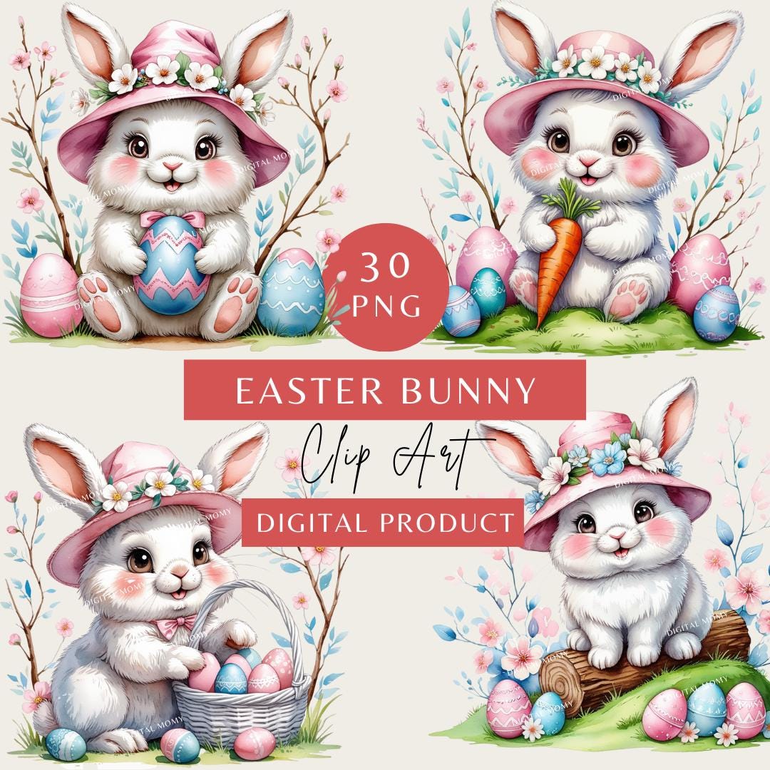 Easter Bunny Clipart PNG, Easter Bunny Clip Art, Easter Bunnies Kids ...