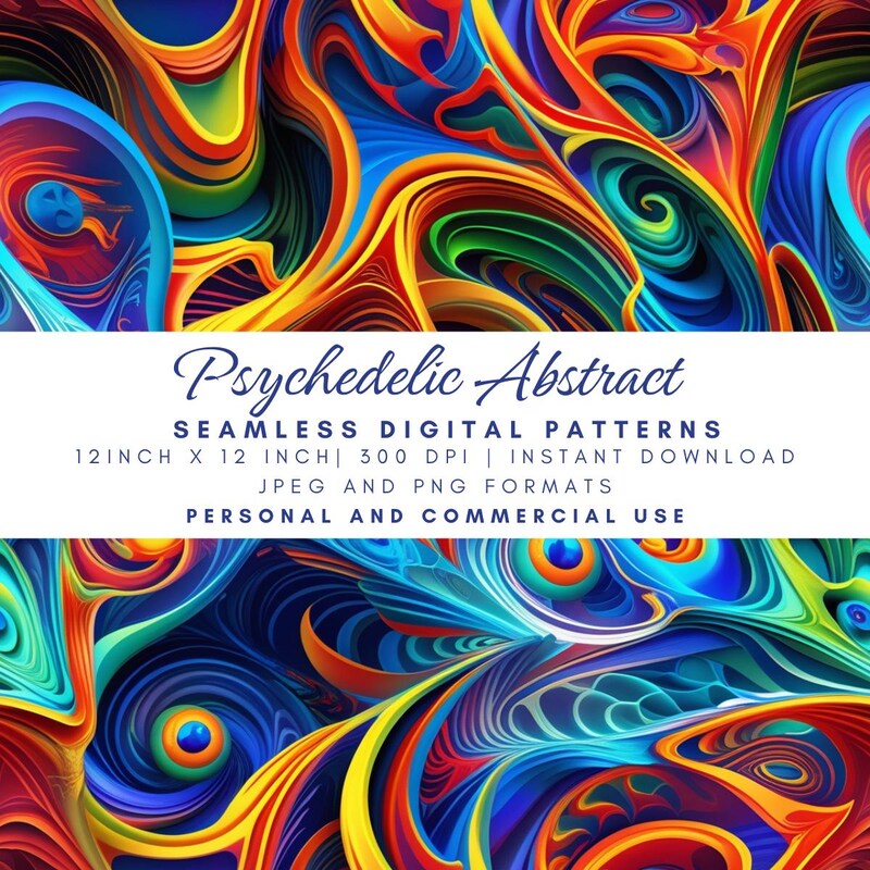 Trippy Fabric - Etsy