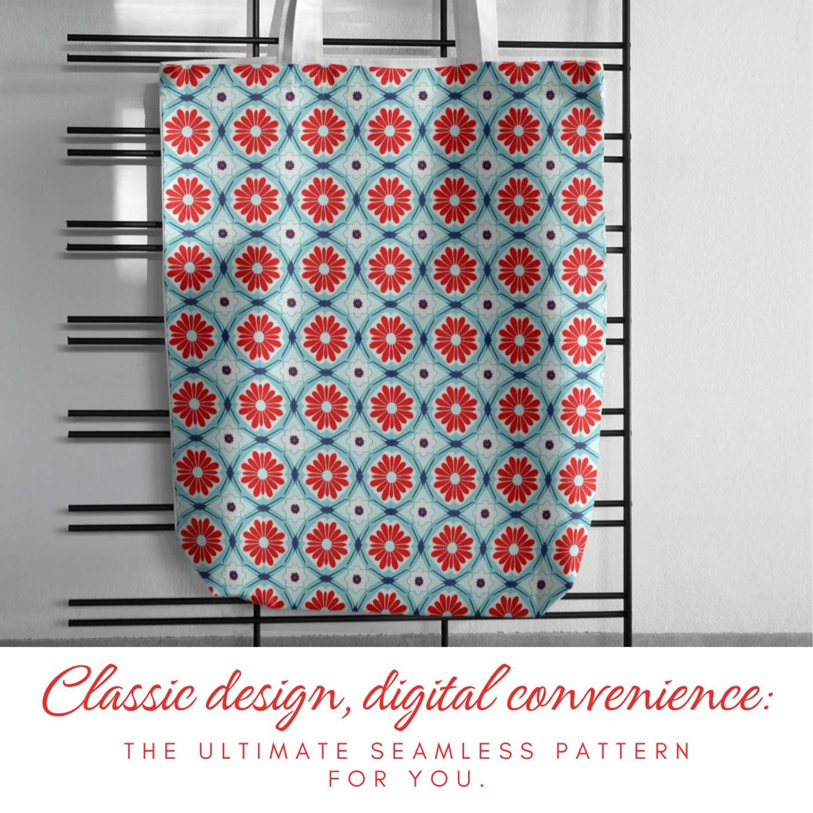 Peranakan Style Seamless Pattern, Chinoiserie Floral Digital Paper ...